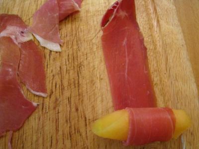 Votre guide cuisine::..: Amuse-bouche de melon et jambon